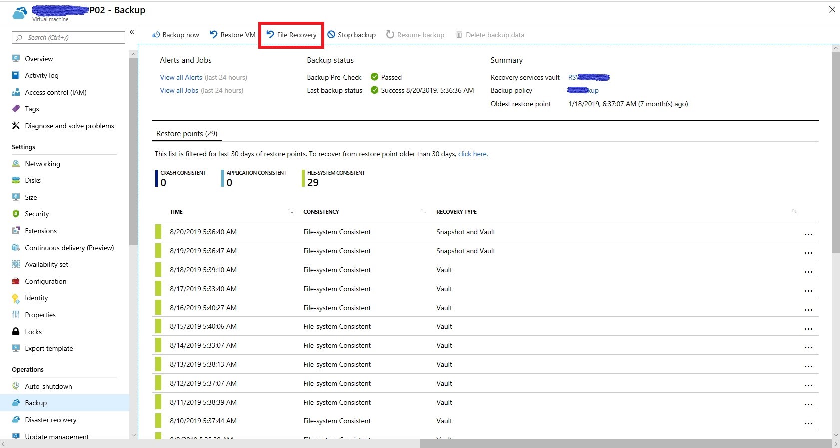 File Level Backup From Encrypted Vm Or Encrypted Recovery Point Subhendus Blog